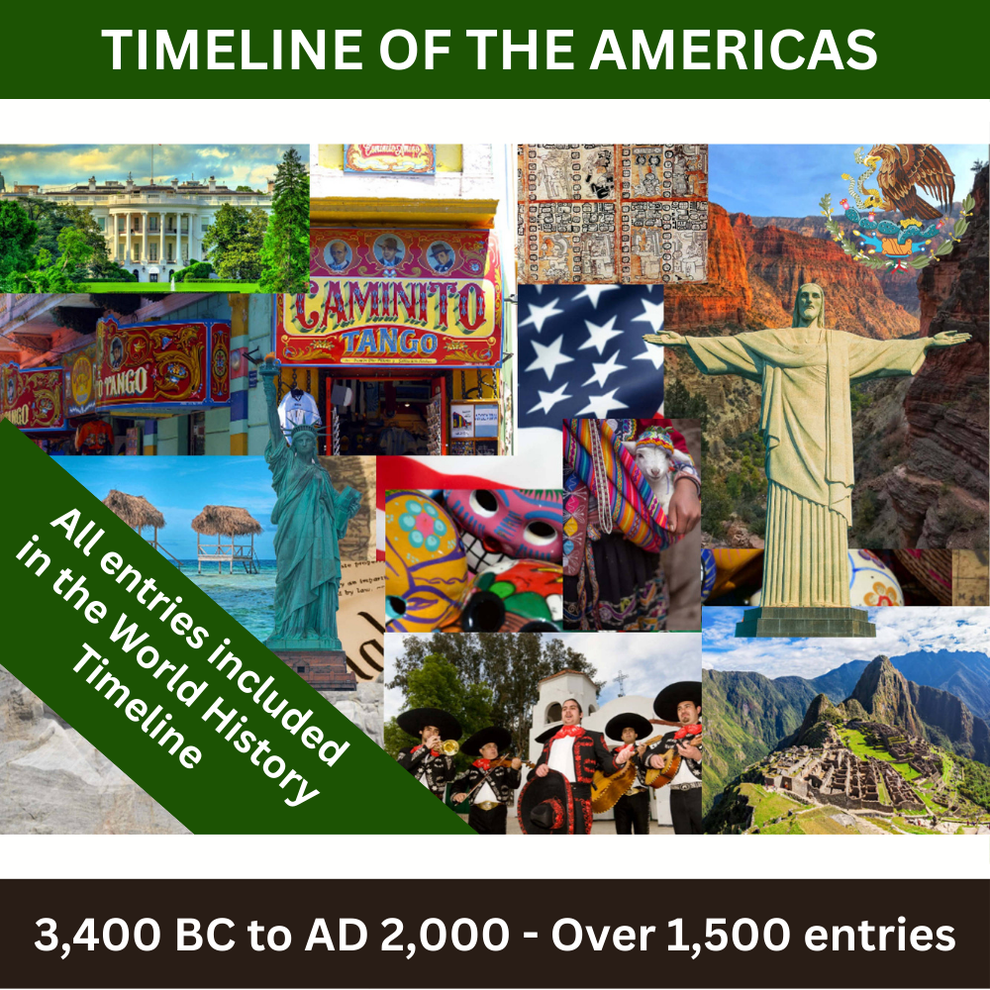 Digital Timeline of the Americas – World History and Mythology