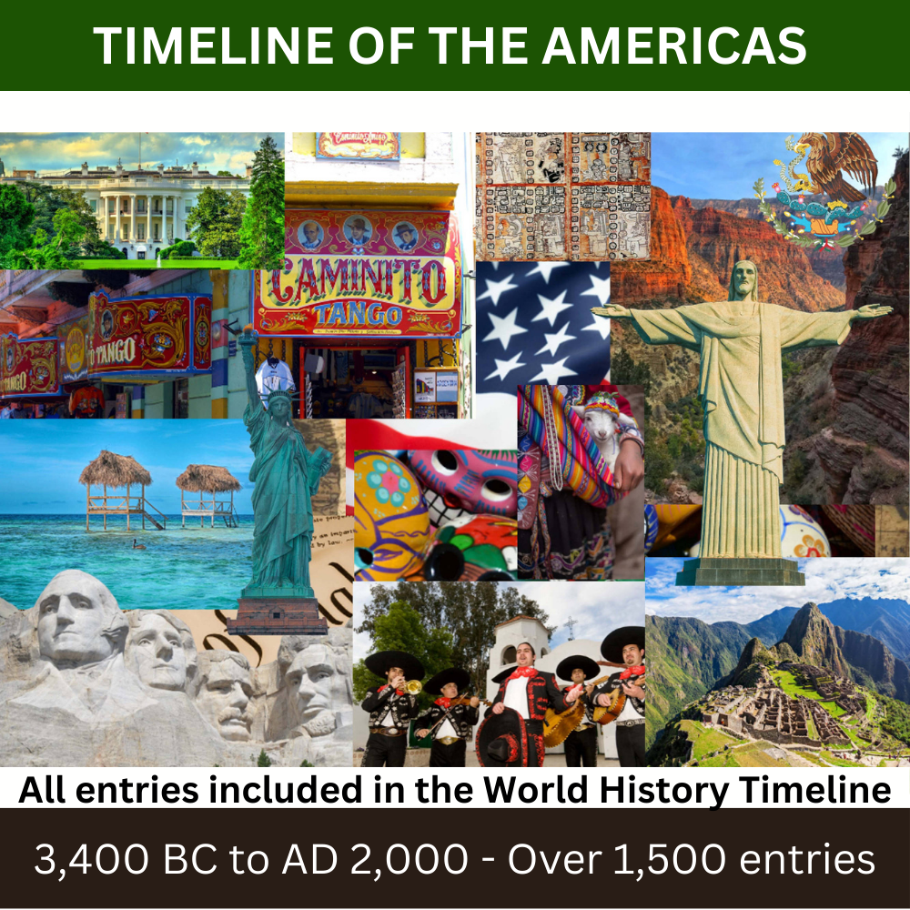 Digital Timeline of the Americas – World History and Mythology