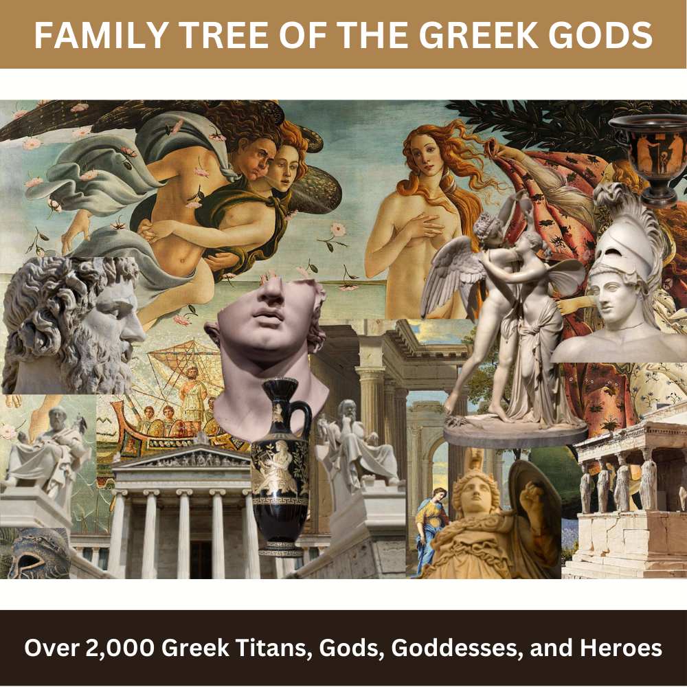 Family Tree of the Greek Gods – World History and Mythology